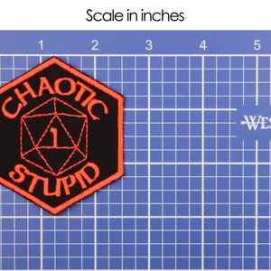 Chaotic Stupid Patch – Made in USA – 2.5" X 3" RPG Alignment Patch ...