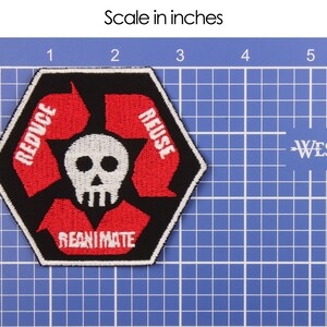 Reduce Reuse Reanimate Patch – Made in USA – 3" X 3.5" Necromancer ...
