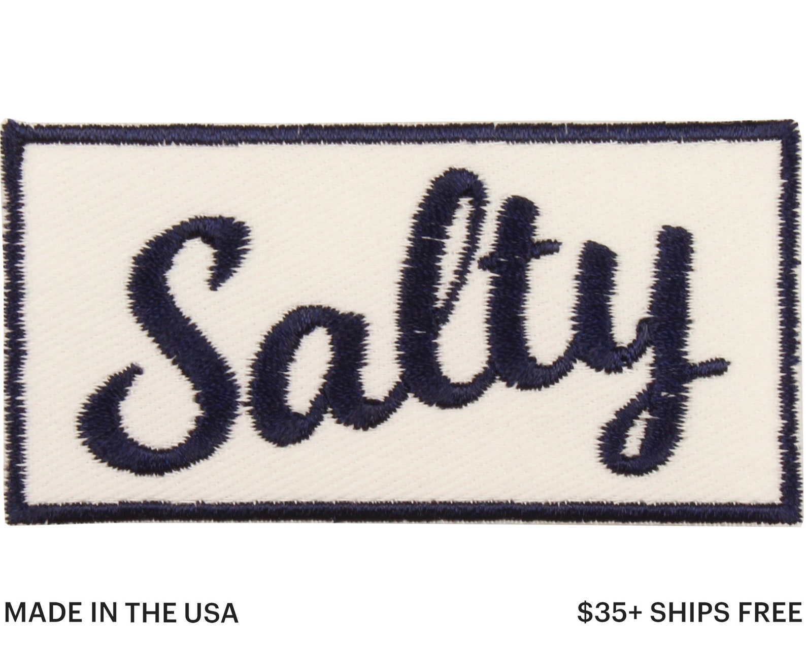 Salty Patch Made in USA 3 X 1.5 Embroidered - Etsy