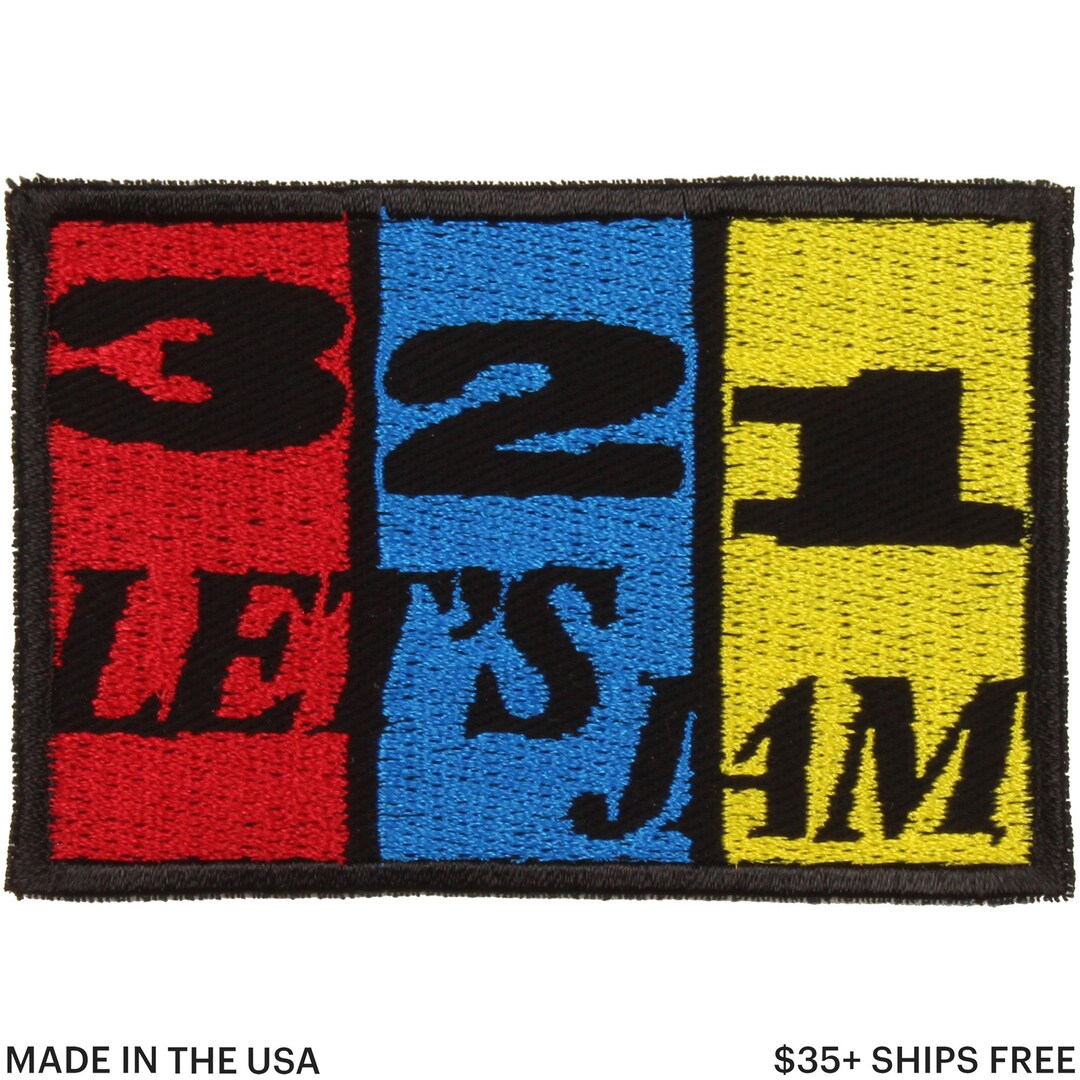 321 Let's Jam Patch – Made in USA – 3" X 2" Classic Anime Patch – See ...