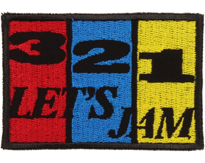 321 Let's Jam Patch – Made in USA – 3" X 2" Classic Anime Patch – See ...