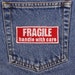 Fragile Patch – Made in USA – 3.75" X 1.5" Handle With Care Patch ...