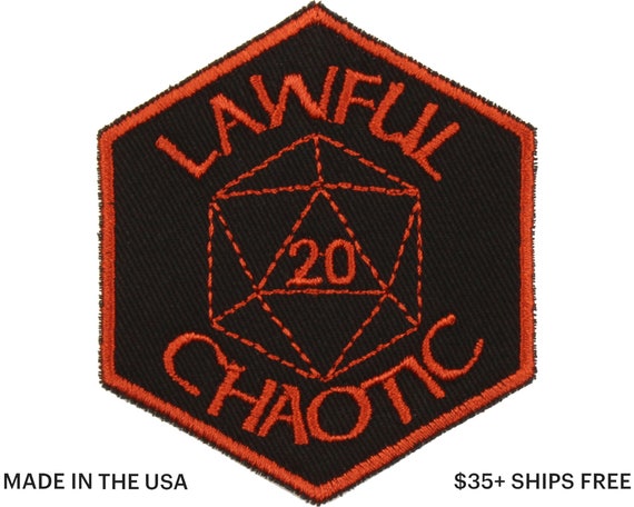 Lawful Chaotic Patch Made in USA 2.5 X 3 RPG - Etsy UK