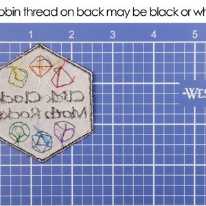 Click Clack Math Rocks Patch Made in USA 2.5 X 3 Dice Collector Patches ...