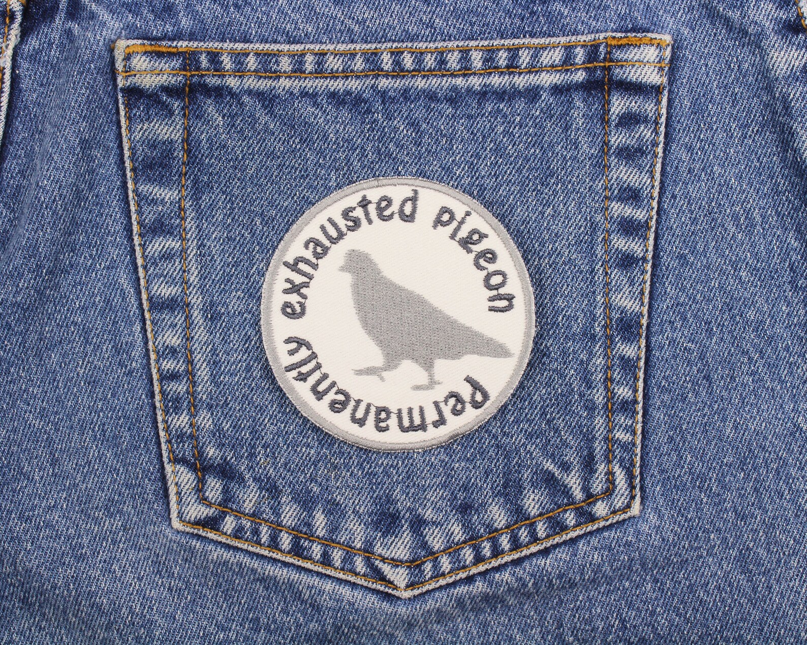Permanently Exhausted Pigeon Patch – Made in USA – 3" Spoonie ...