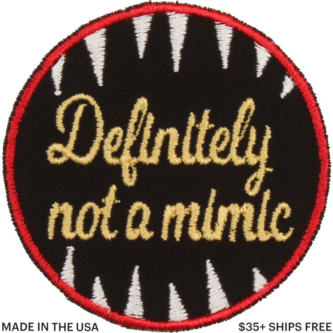 Definitely Not a Mimic Patch – Made in USA – 2.5" Monster Manual Patch ...
