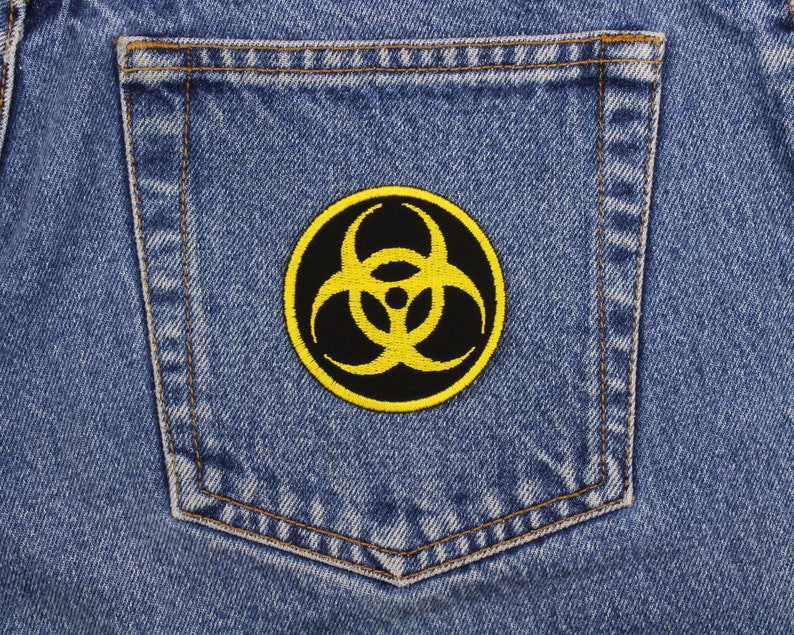 Biohazard Symbol Patch Made in USA 2.5 Bio-hazard - Etsy