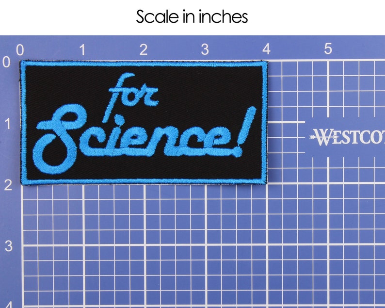 For Science Patch – Made in USA – 4" X 2" Mad Scientist Patch – Patches ...