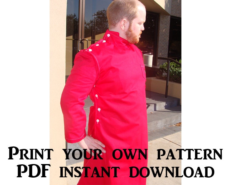 Howie Lab Coat Pattern Horrible Lab Coat Digital Download | Etsy Ireland