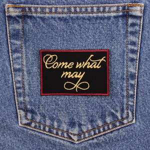 Come What May Patch – Made in USA – 3" X 2" Love Patch – Musical Patch ...