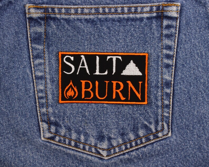 Salt and Burn Patch Made in USA 3.5 X 2 Salt - Etsy