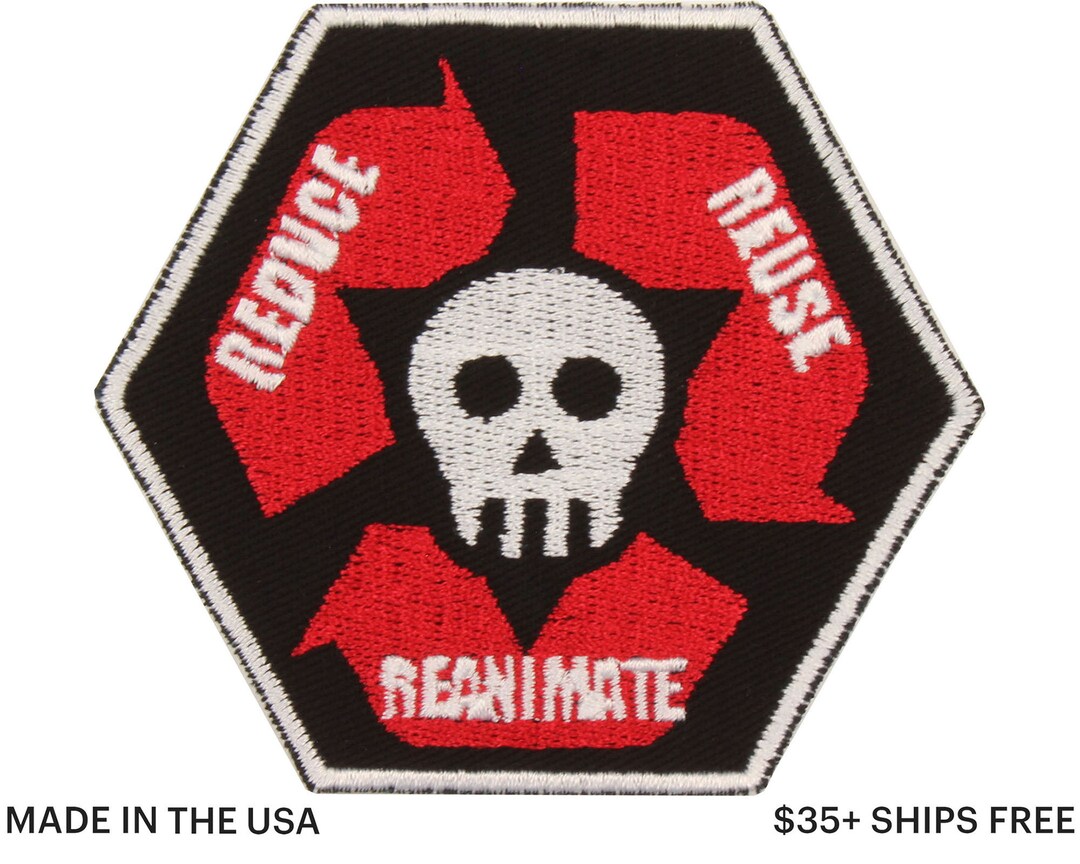 Reduce Reuse Reanimate Patch Made in USA 3 X - Etsy