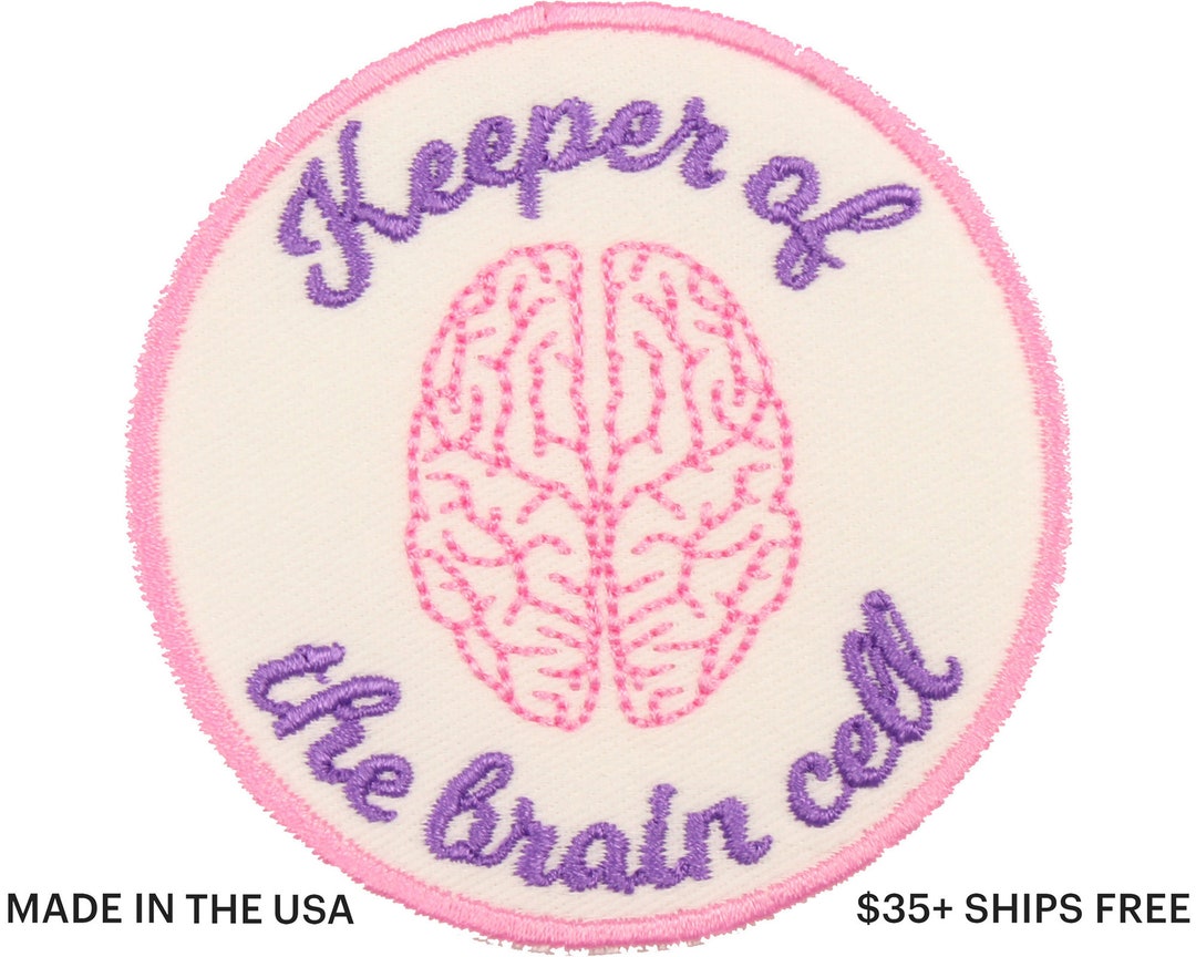 Keeper of the Brain Cell Patch Made in USA 3 X - Etsy