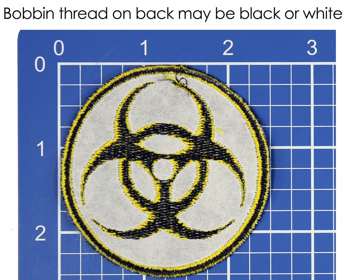 Biohazard Symbol Patch Made in USA 2.5 Bio-hazard | Etsy