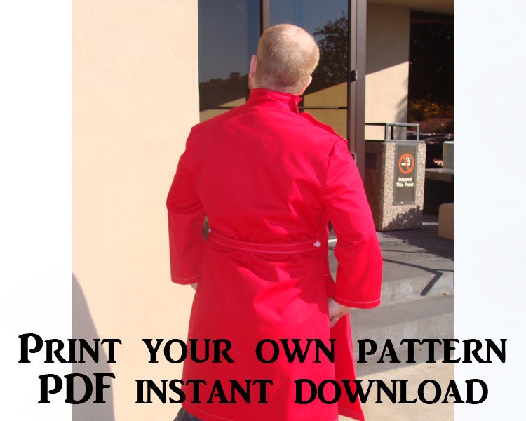 Howie Lab Coat Pattern Horrible Lab Coat Digital Download | Etsy Ireland