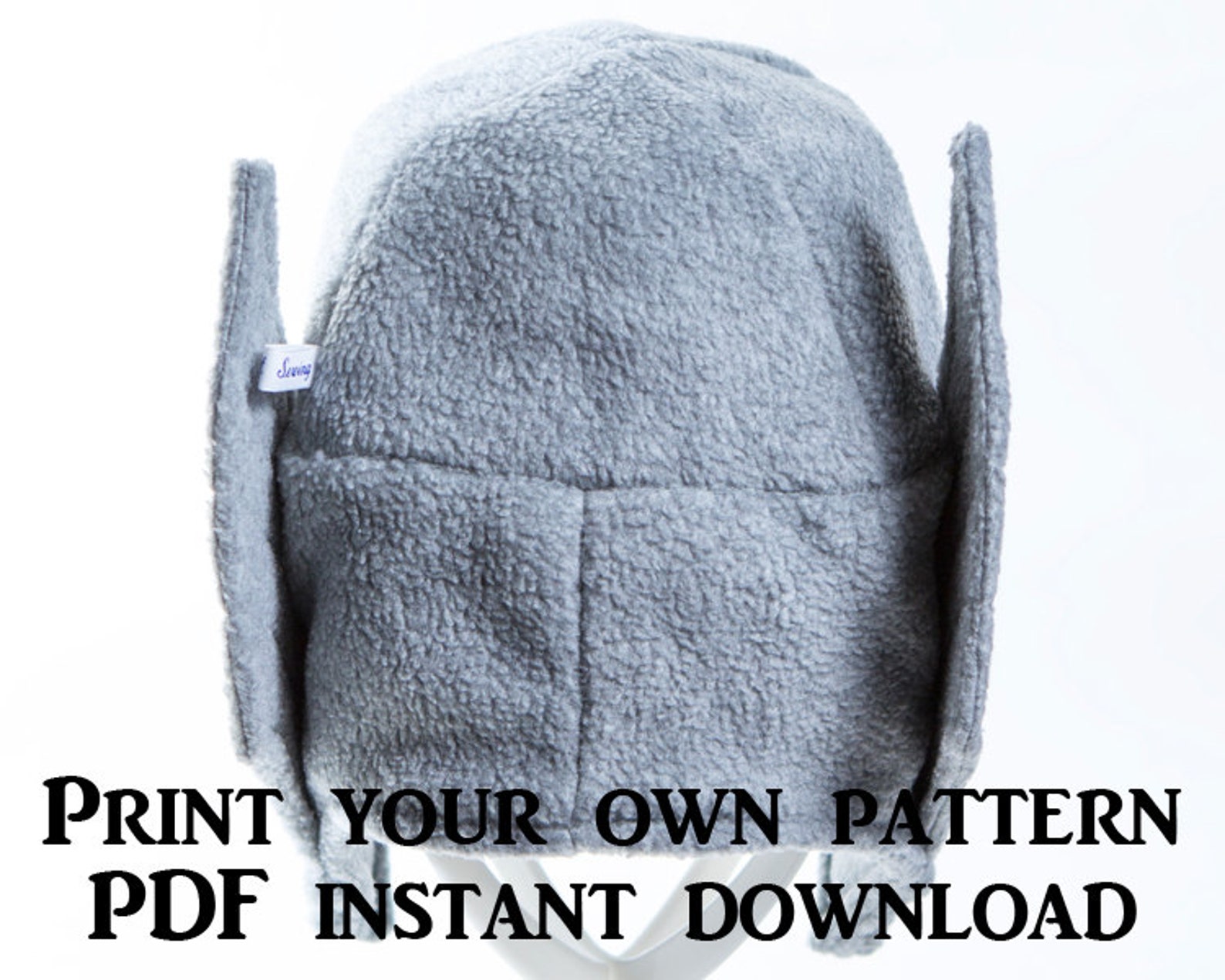 Fleece Thor Hat Pattern Digital Download PDF Thor Costume | Etsy