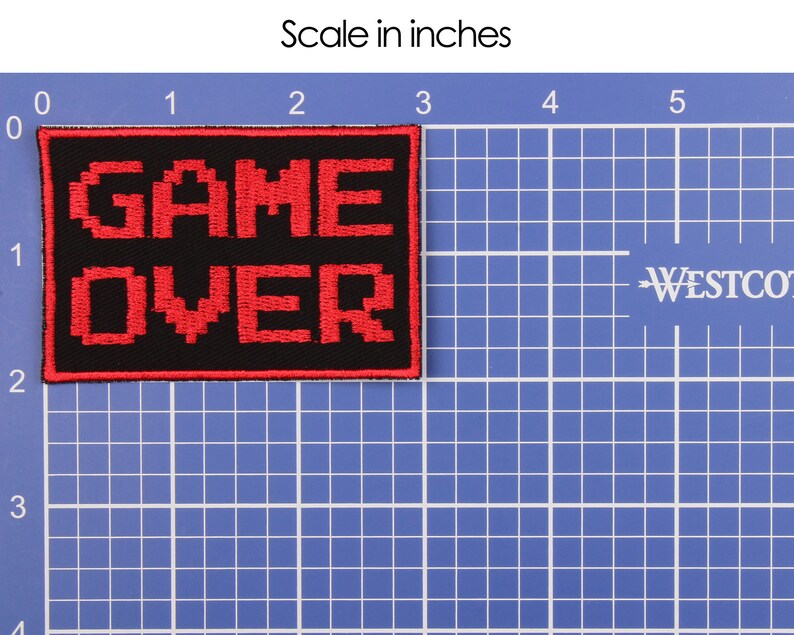 Game Over Patch Made in USA 3 X 2 Video Game - Etsy