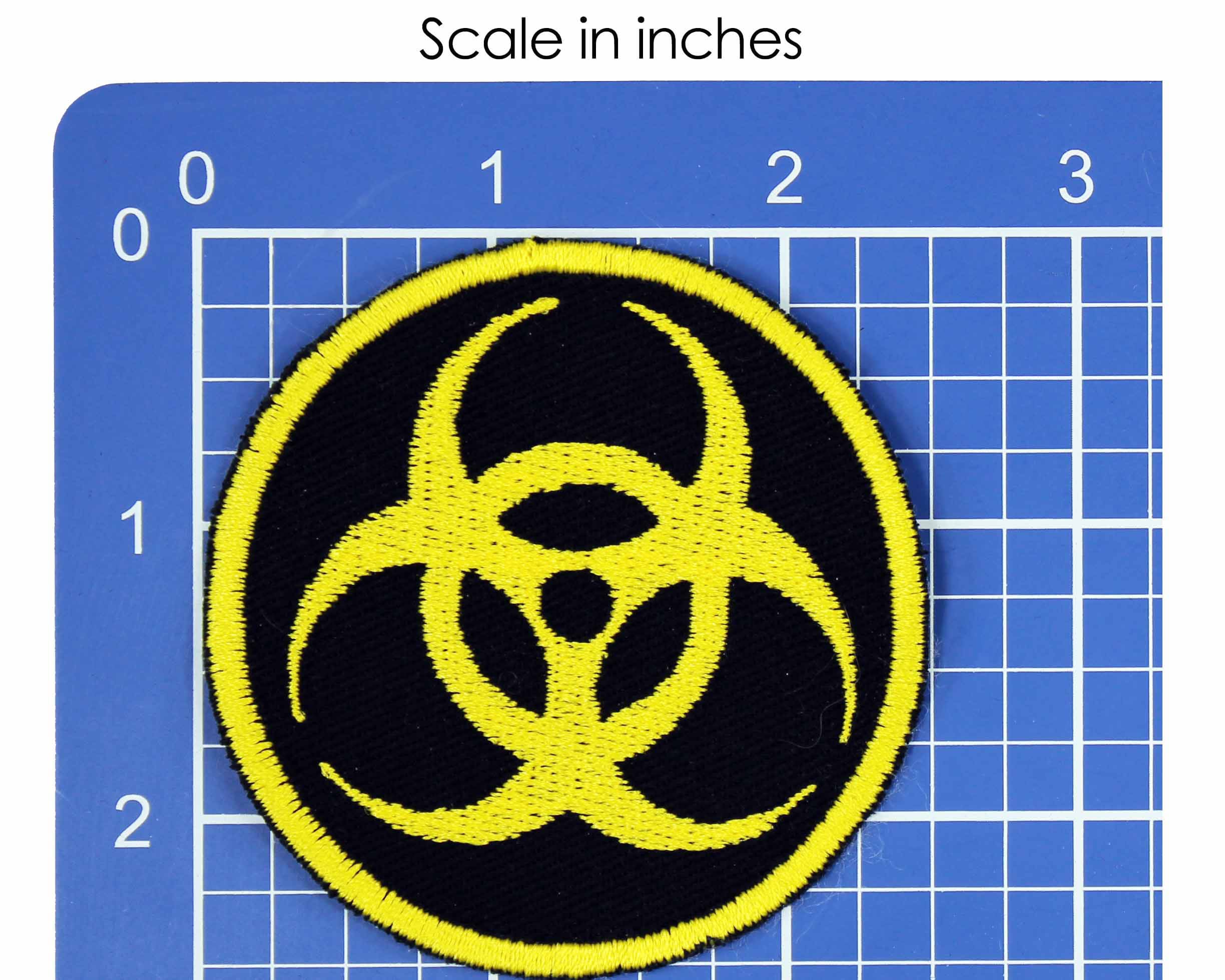 Biohazard Symbol Patch Made in USA 2.5 Bio-hazard | Etsy