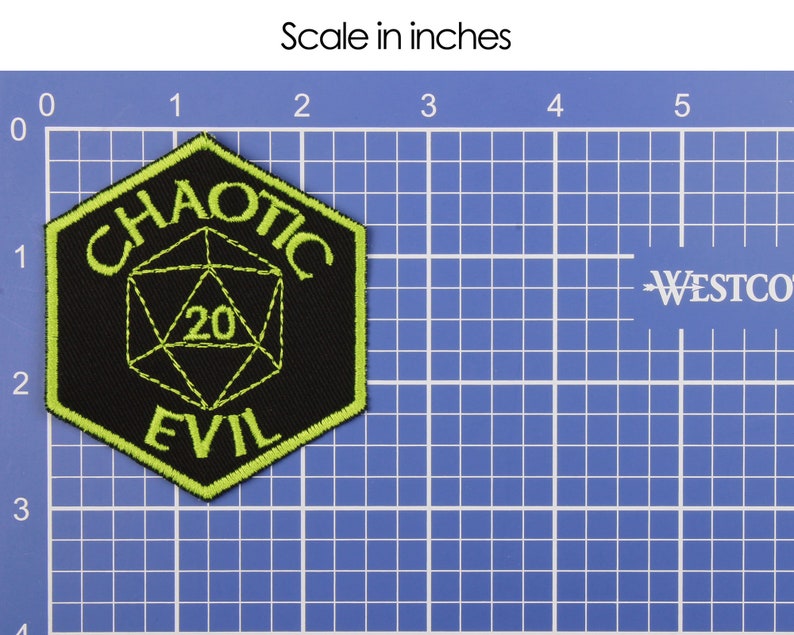 Chaotic Evil Patch – Made in USA – 2.5" X 3" RPG Alignment Patch – D20 ...
