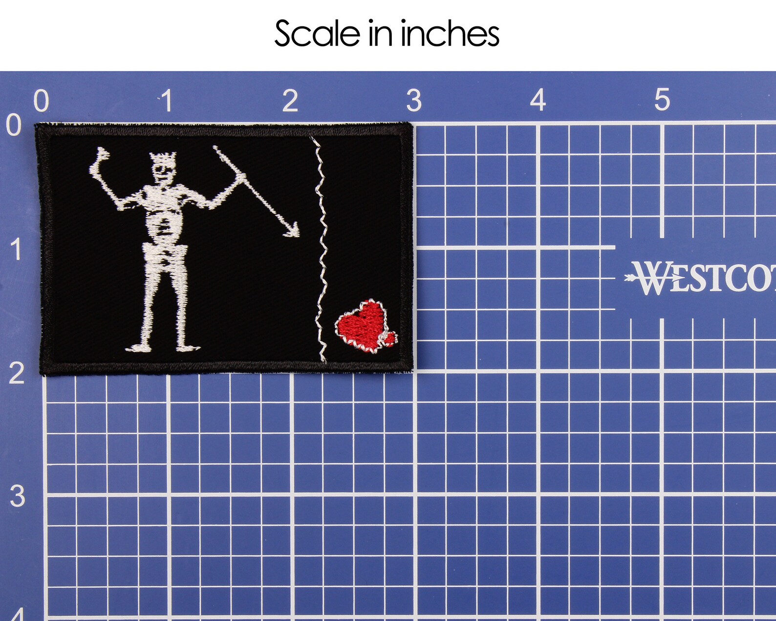 Broken Hearted Blackbeard Flag Patch Made in USA 2 X - Etsy