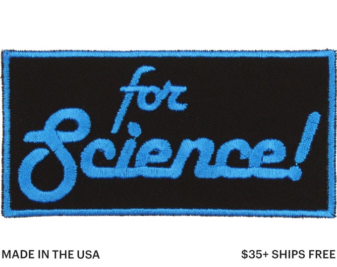 For Science Patch Made in USA 4 X 2 Mad - Etsy