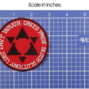 Seven Deadly Sins Patch – Made in USA – 3" 7 Deadly Sins Patches ...