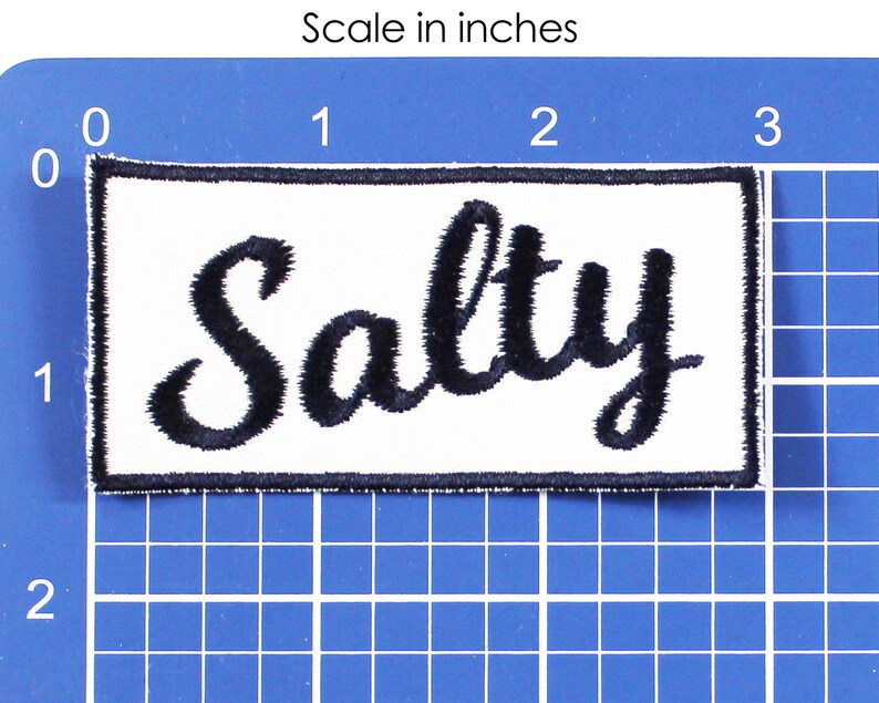 Salty Patch Made in USA 3 X 1.5 Embroidered | Etsy