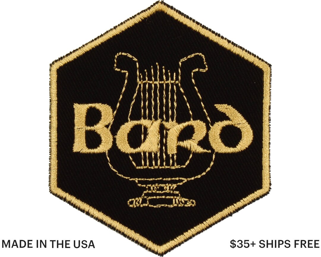 Bard Patch Made in USA 2.5 X 3 RPG Class Patch - Etsy
