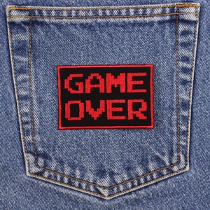Game Over Patch – Made in USA – 3" X 2" Video Game Patches – Gamer Patch – Gifts for Gamers ...