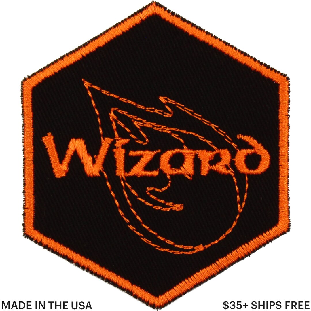 Wizard Patch – Made in USA – 2.5" X 3" RPG Class Patch – Fireball Patch ...