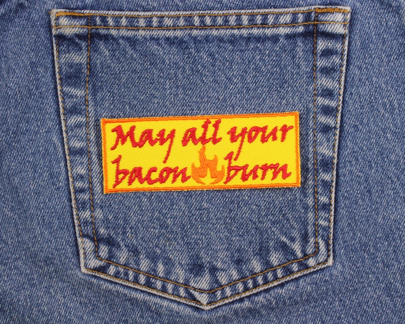 May All Your Bacon Burn Patch Made in USA 4 X - Etsy