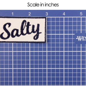 Salty Patch – Made in USA – 3" X 1.5" Embroidered Patches for Jackets ...