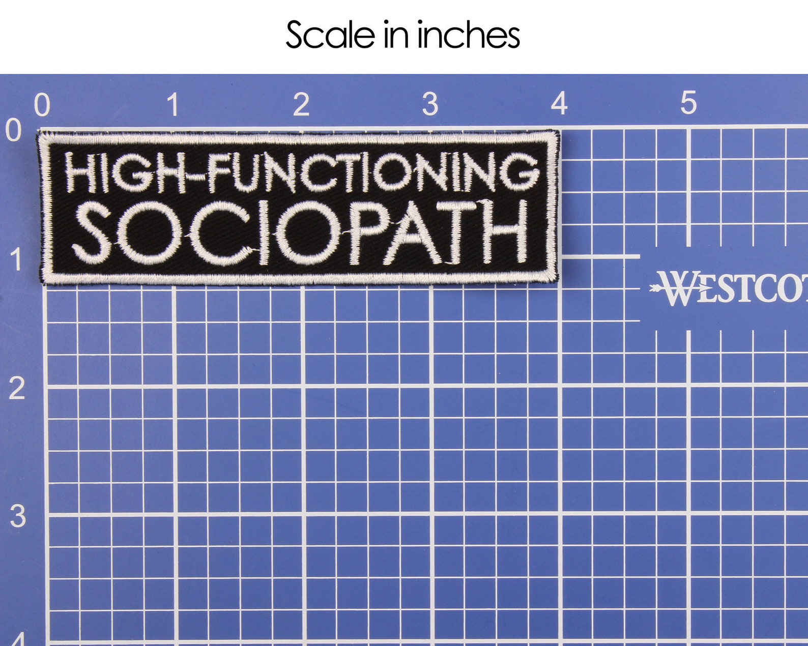 High-functioning Sociopath Patch Made in USA 4 X 1.25 Sherlock Patch ...
