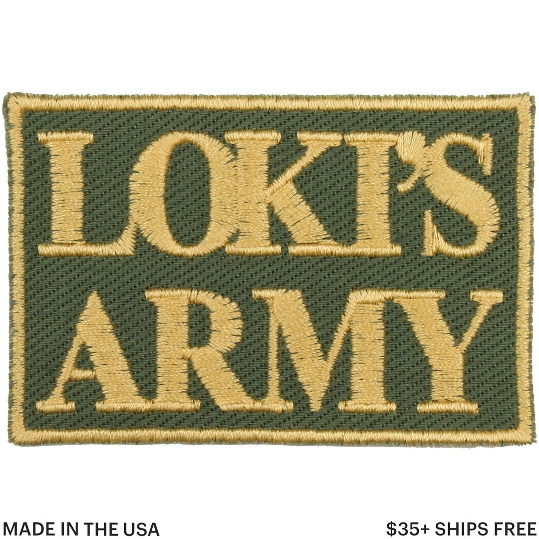 Norse God Loki's Army Patch – Made in USA – 2" X 3" Embroidered Patches ...