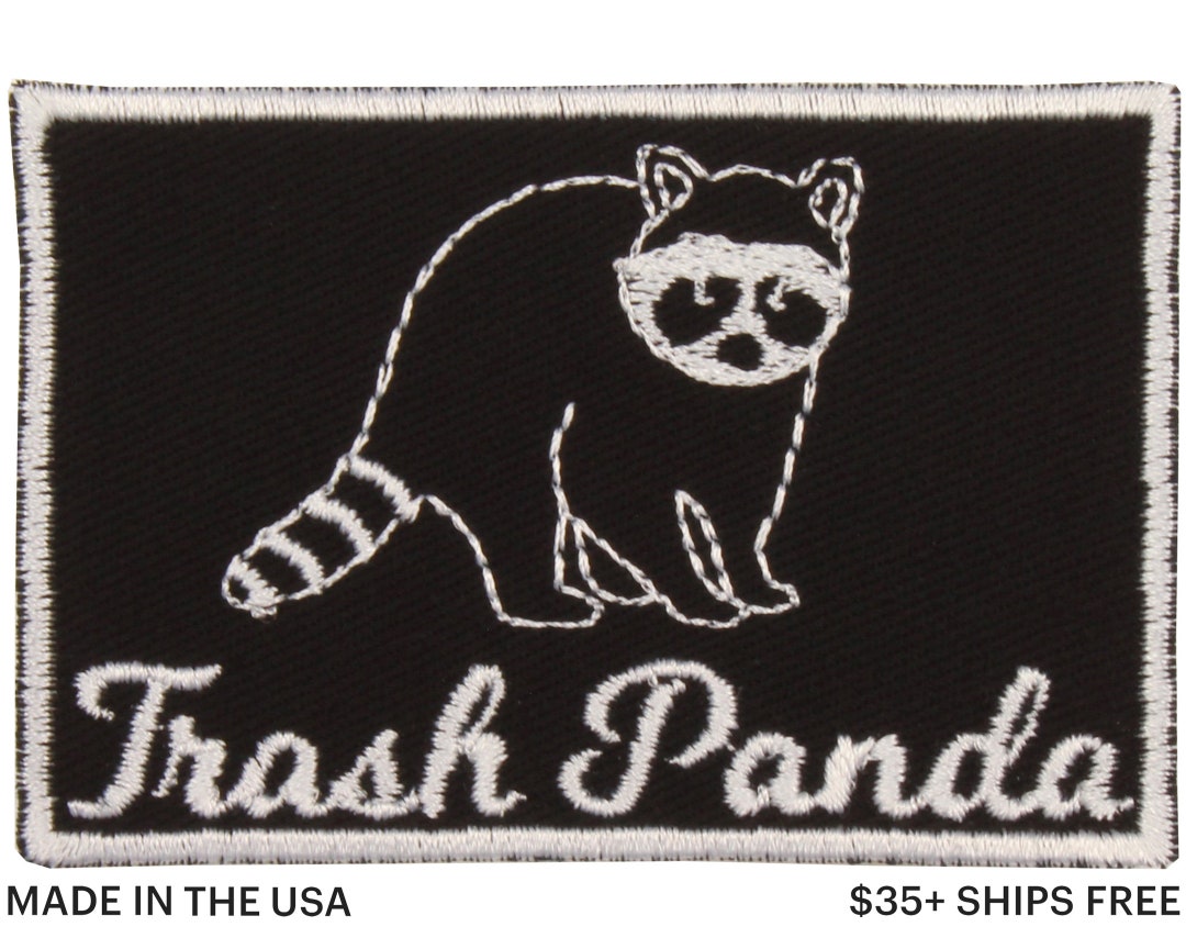 Raccoon Trash Panda Patch Made in USA 3 X 2 - Etsy