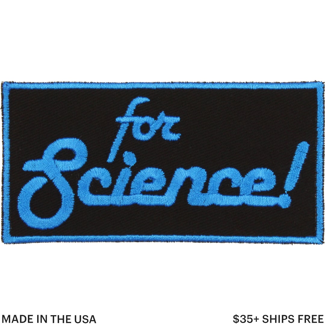 For Science Patch – Made in USA – 4" X 2" Mad Scientist Patch – Patches ...