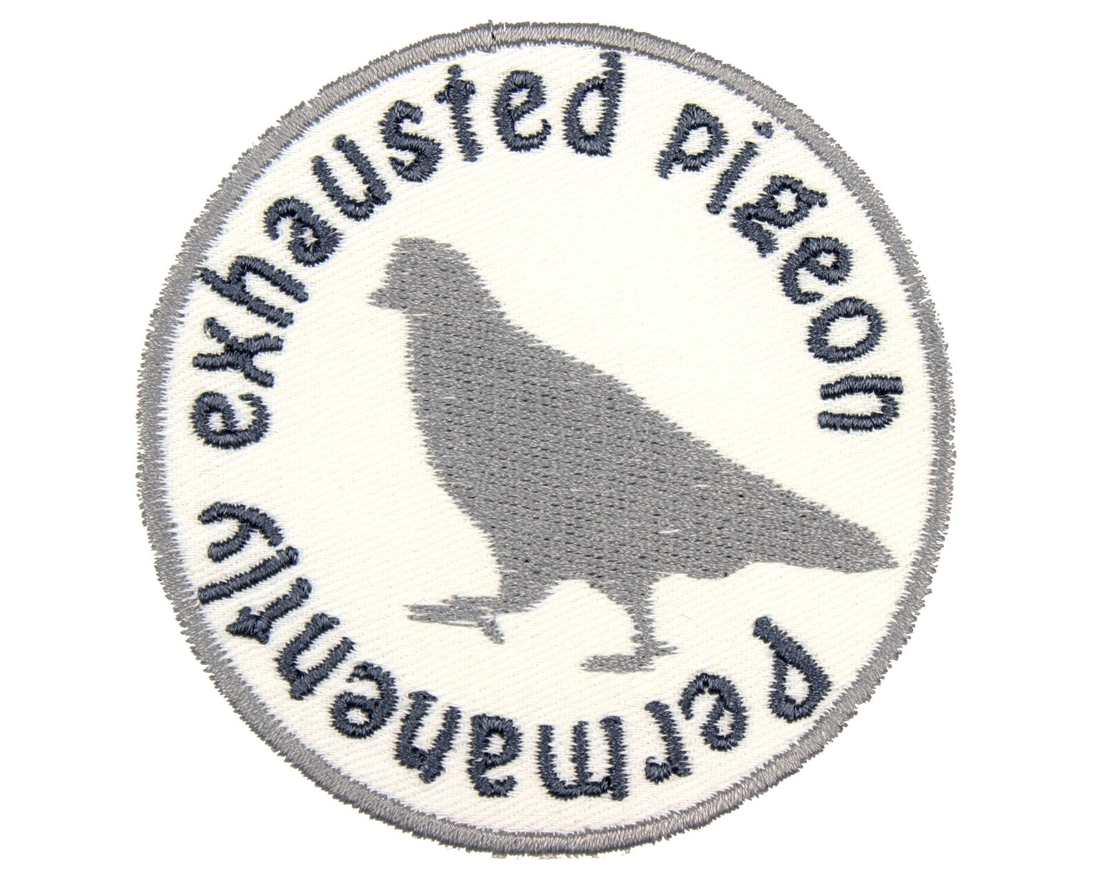 Permanently Exhausted Pigeon Patch Made in USA 3 | Etsy