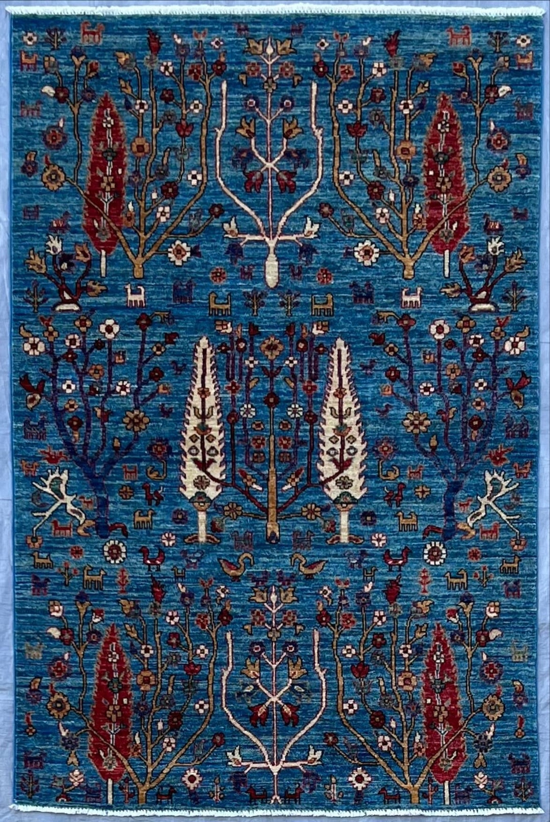 4x6 Cypress Tree Handmade Persian Style Rug Tree of Life Handmade Rug ...