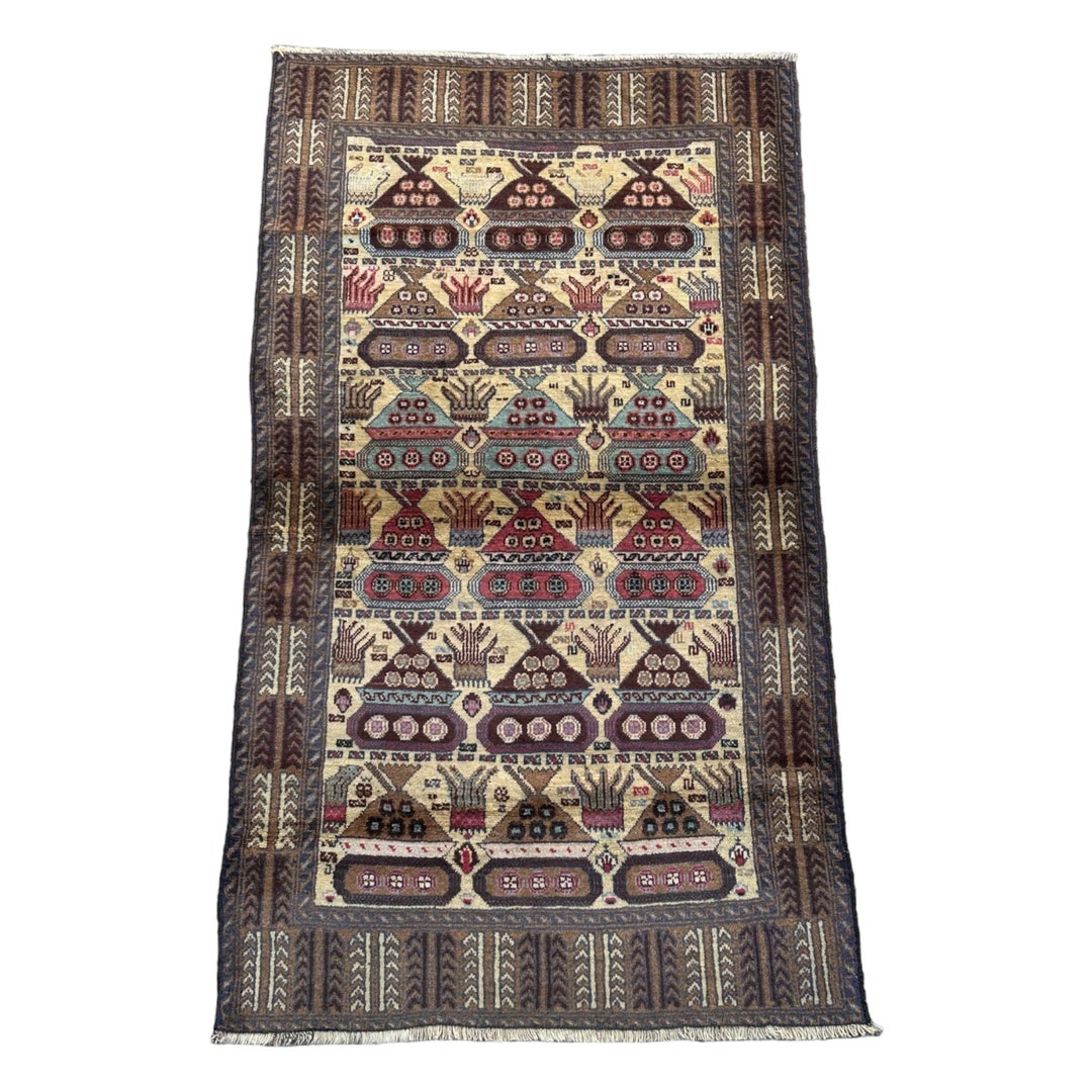 Vintage Fine Oriental War Rug Afghan War Carpet - Etsy