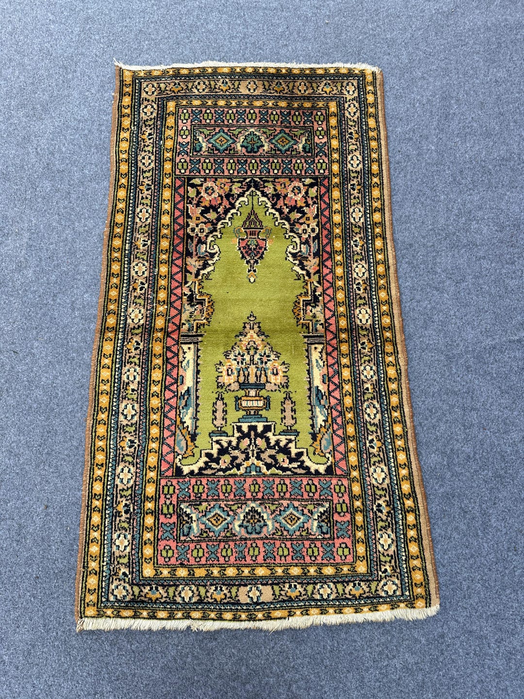40% OFF 3x4 Pakistani Vintage Wool Prayer Rug, 2'4 X 4'3 Feet, Best ...