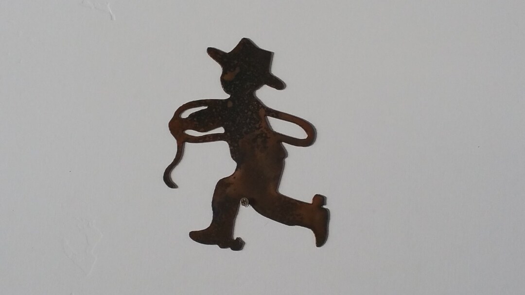 Boy Roper Metal Art, Boy Western Metal Art, Western Metal Art, Kid ...