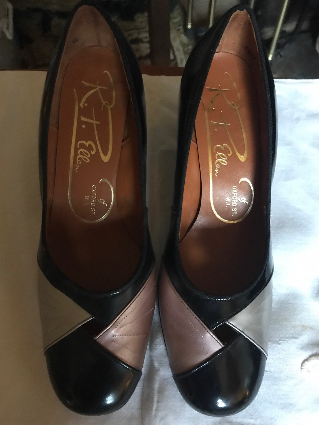 Vintage R P Ellen If Oxford Street W1 Shoes, Vintage 1950s Patent ...