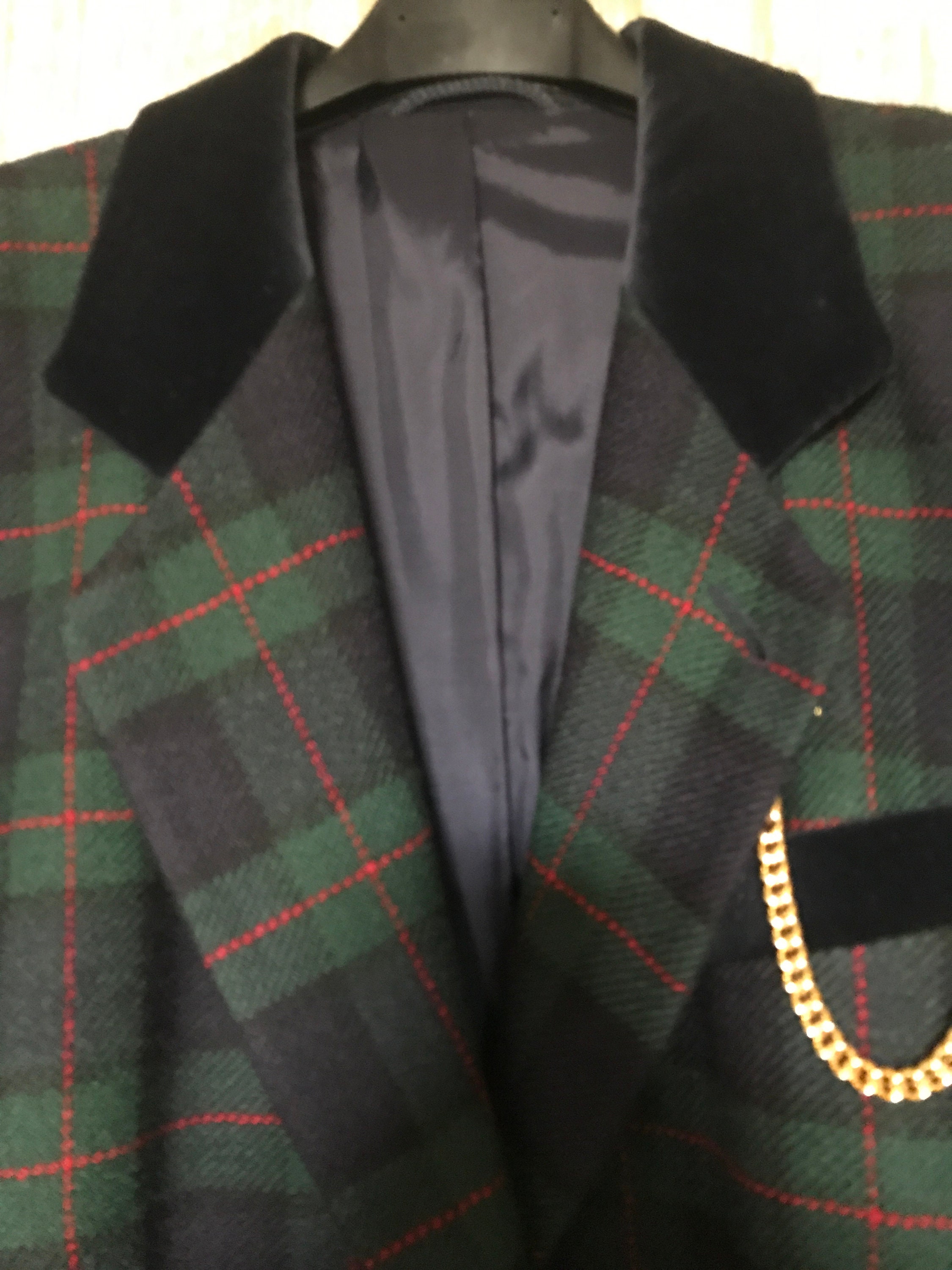 Vintage Basler Green Tartan Wool Jacket, Blazer - Etsy