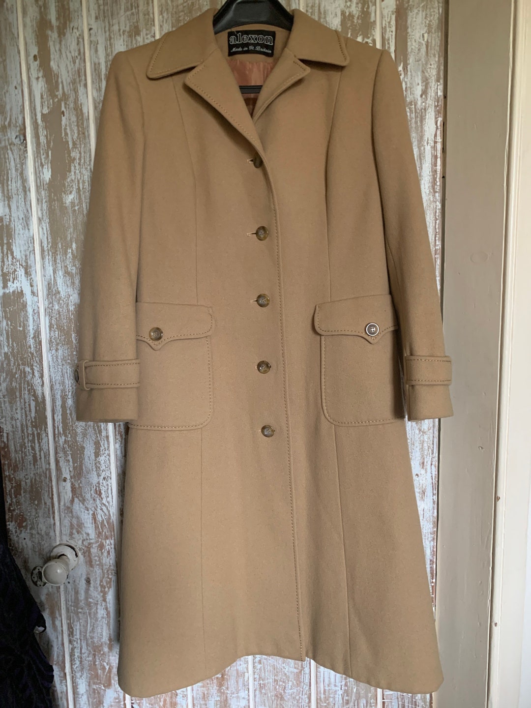 Vintage Camel Wool Coat, Vintage Camel Coat by Alexon, Alexon Camel ...