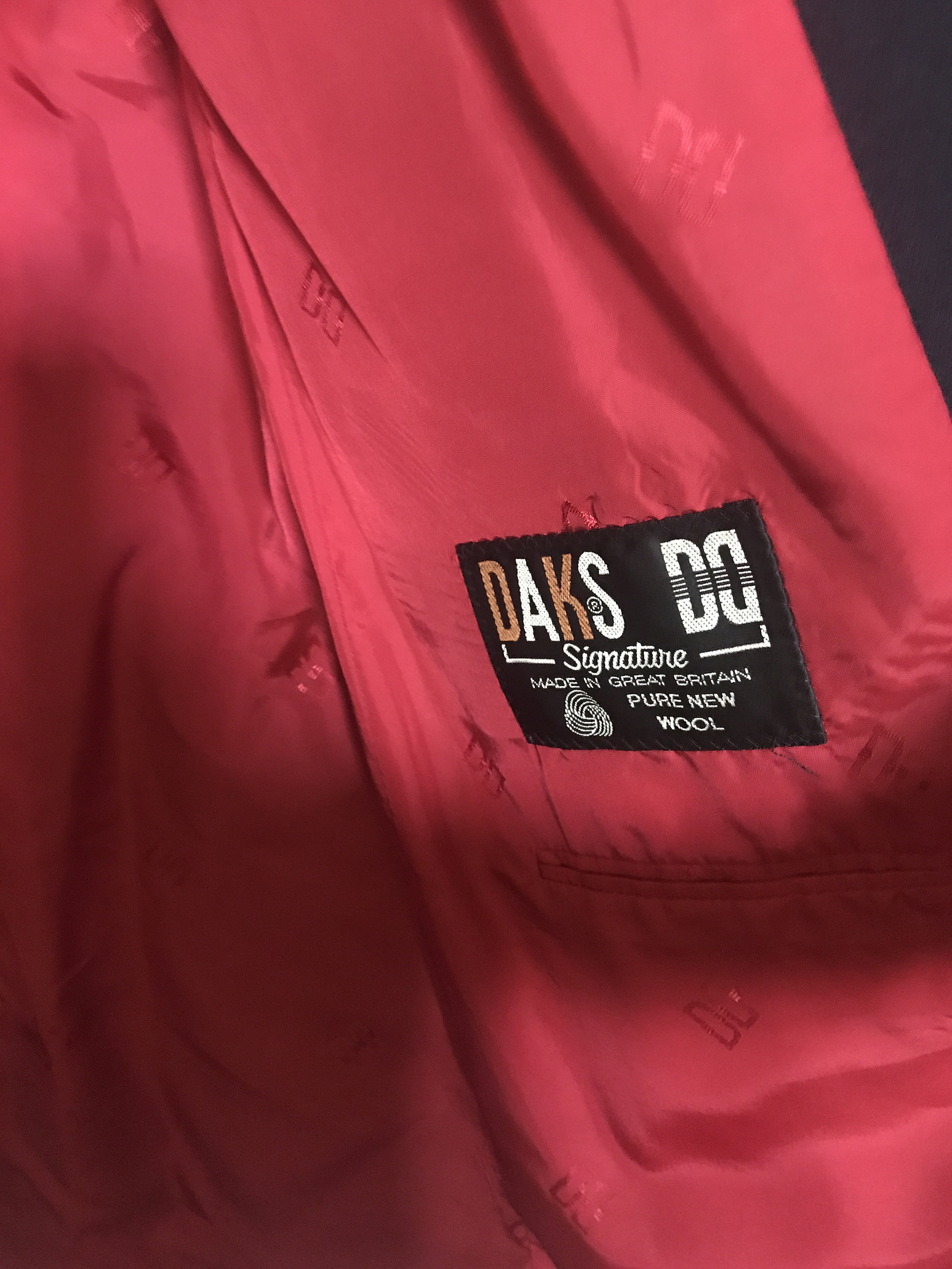 Vintage Daks Simpson Navy Double Breasted Jacket | Etsy