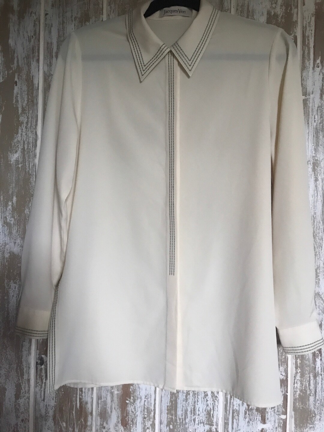 Vintage Jacques Vert Cream Blouse, Vintage Cream Blouse - Etsy