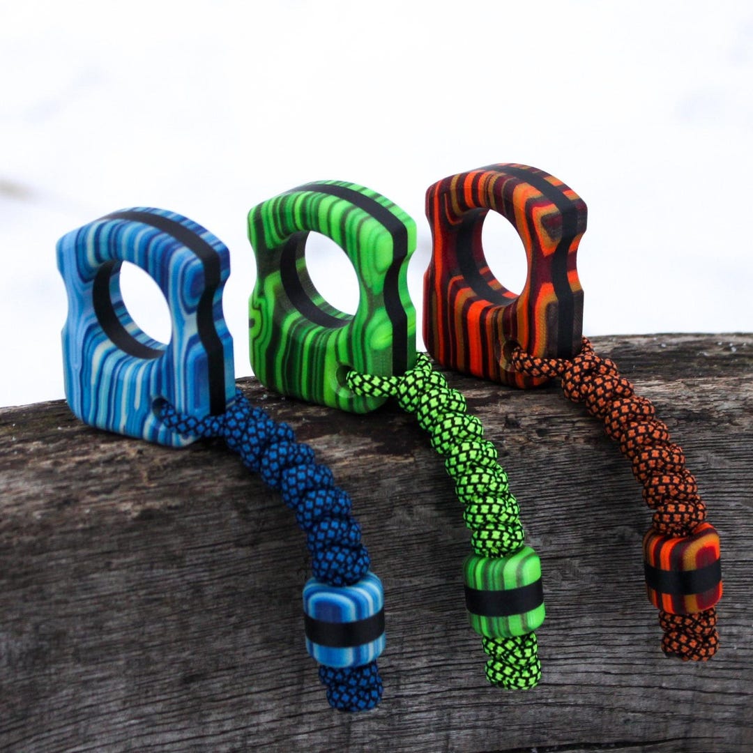 Kelp Pattern Exclusive Micarta EDC Relax Keychain With Paracord and ...