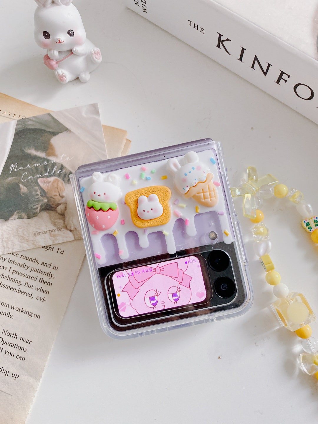 Rabbit Bunny Toast Icecream Syrup Decoden Hard Samsung Galaxy - Etsy