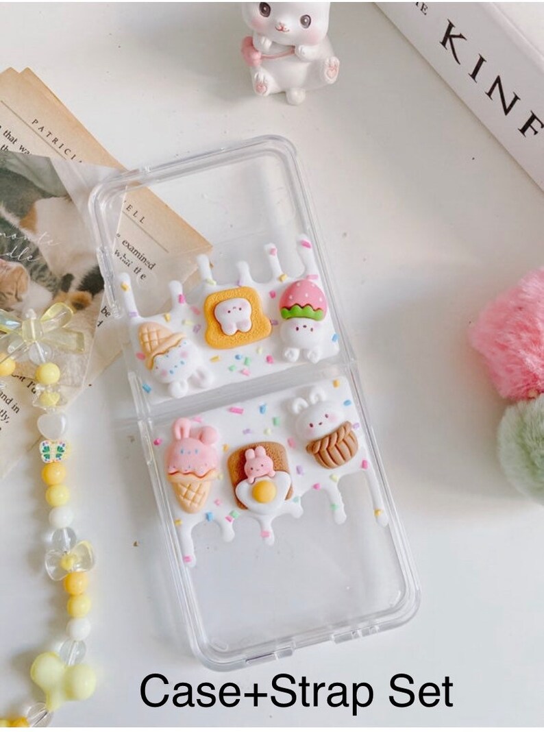 Rabbit Bunny Toast Icecream Syrup Decoden Hard Samsung Galaxy - Etsy