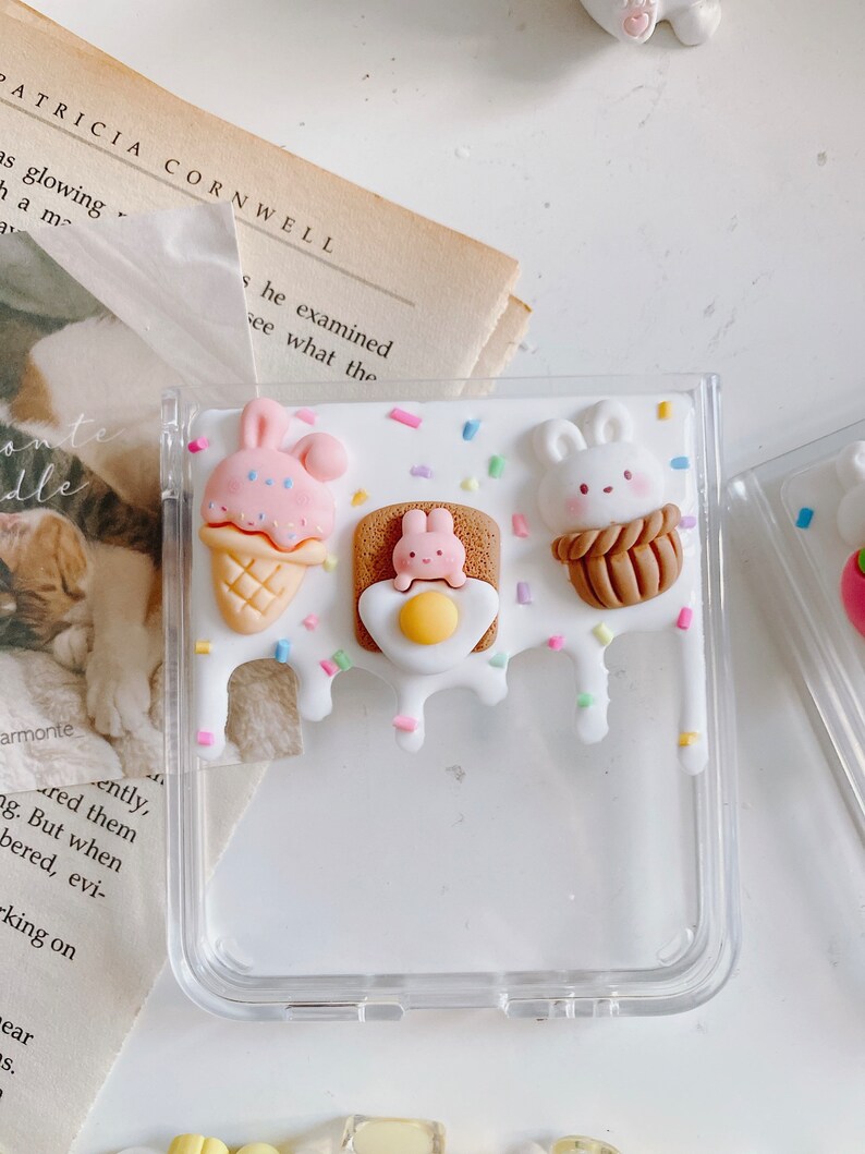 Rabbit Bunny Toast Icecream Syrup Decoden Hard Samsung Galaxy - Etsy